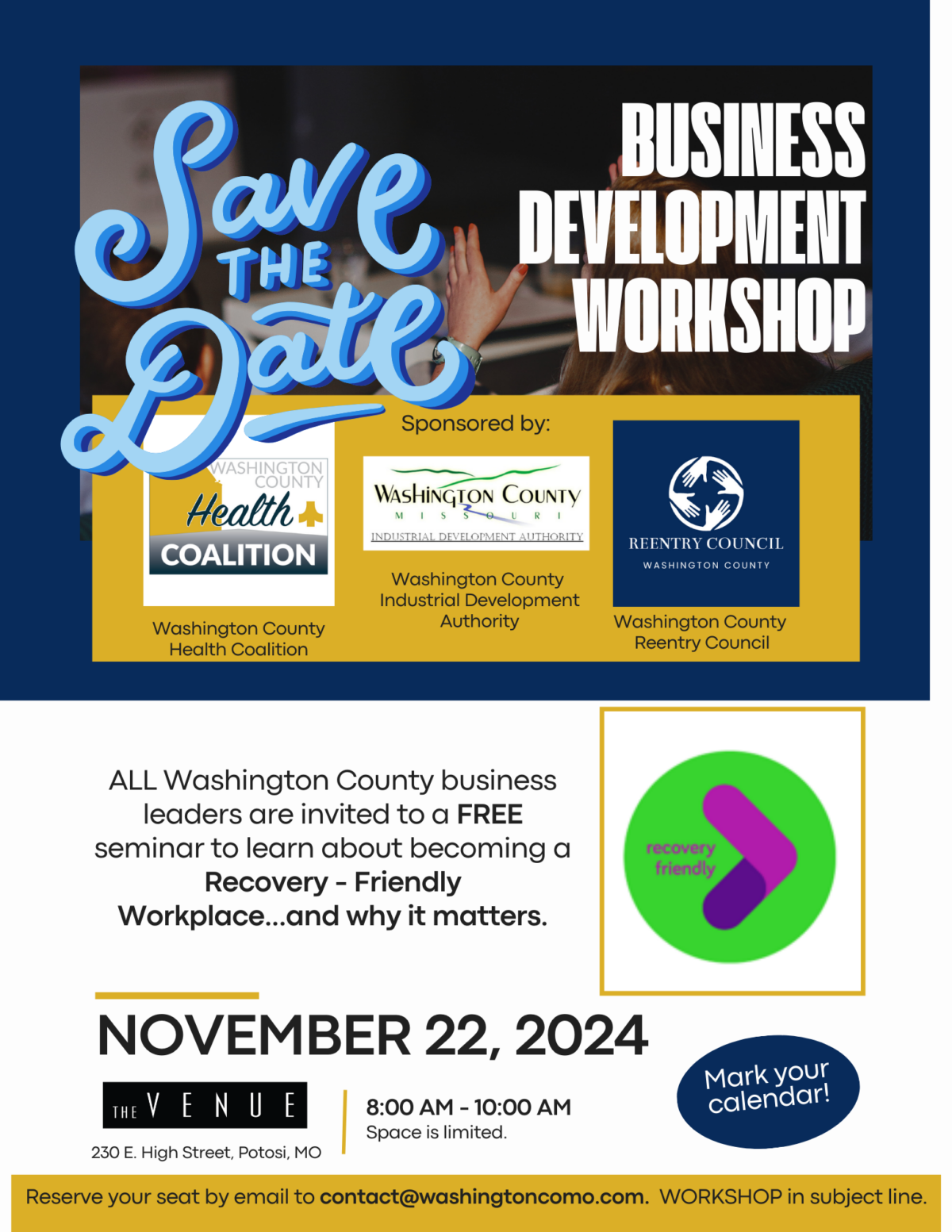 FREE Business Development Workshop - Washington County IDA